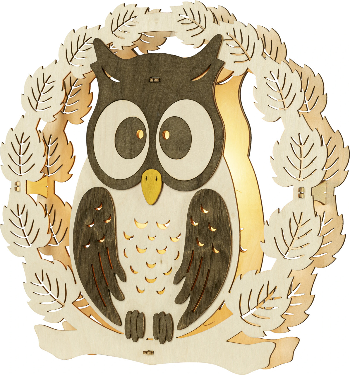 Eulenfensterbild aus Holz| Erzgebirge | WEIGLA